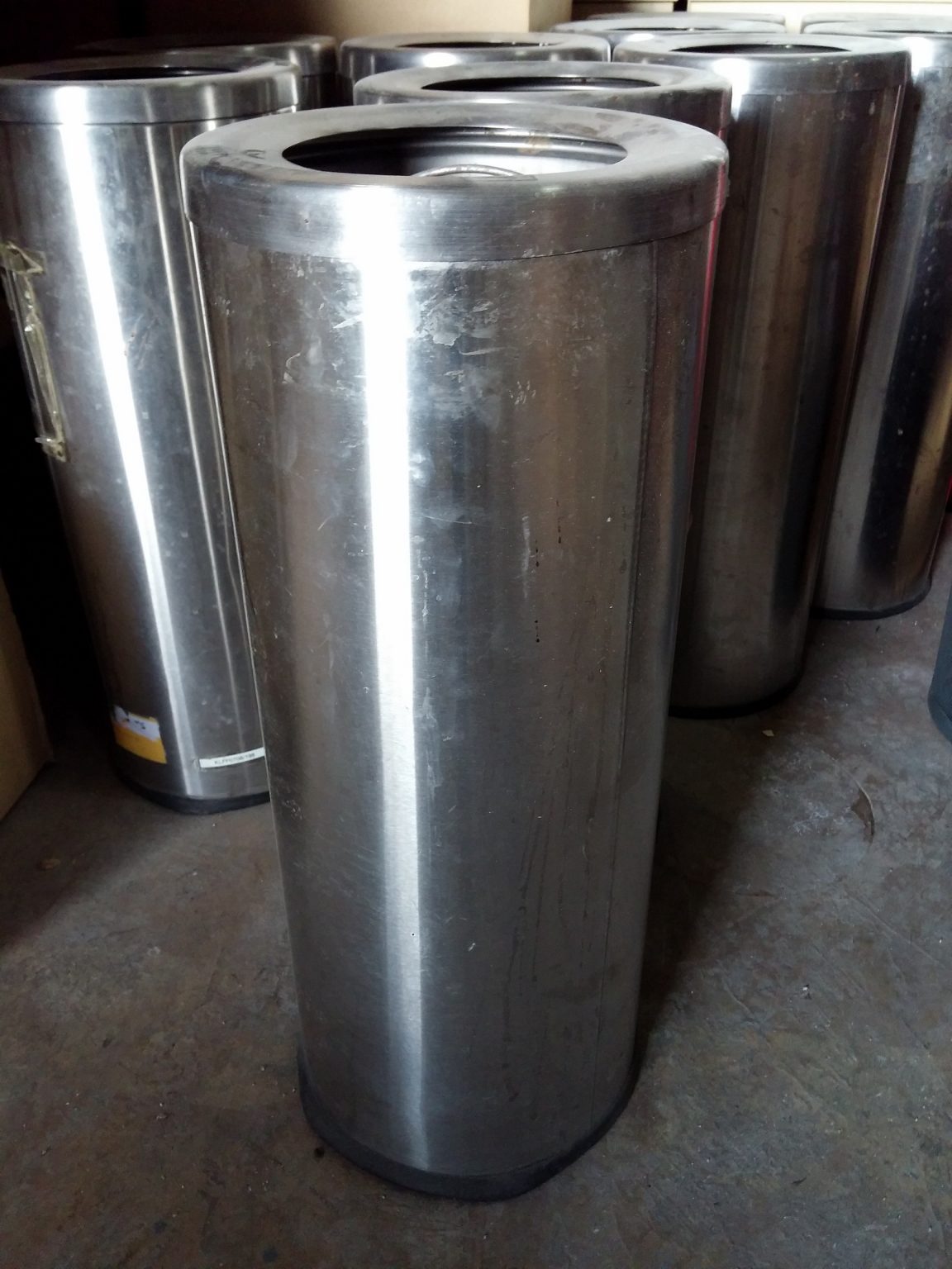 Stainless Steel Round Open Top Dustbin